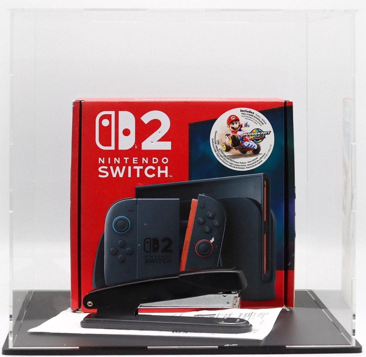 ネットを壊したホッチキスとそれが壊したSwitch2がオークションにかけられています - - Gamereactor