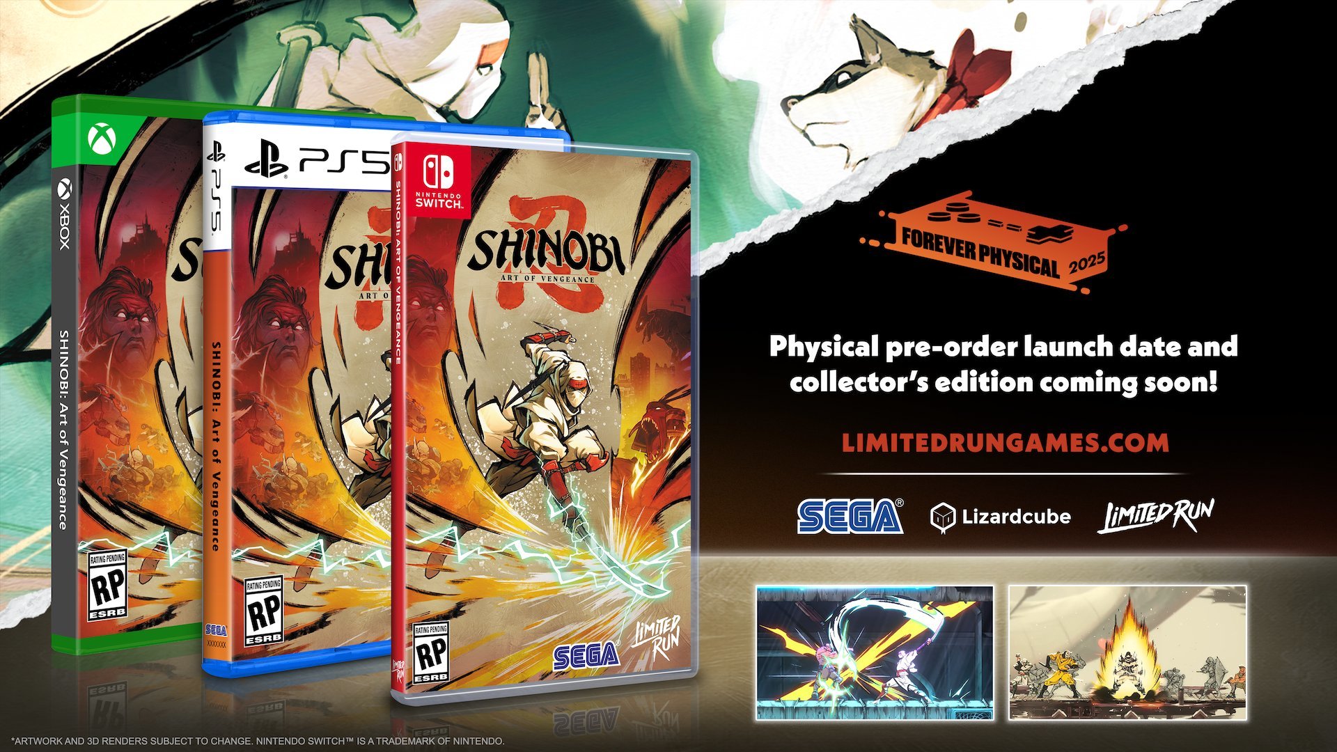 Shinobi: Art of Vengeance はコンソール用の物理的なリリースを取得しています