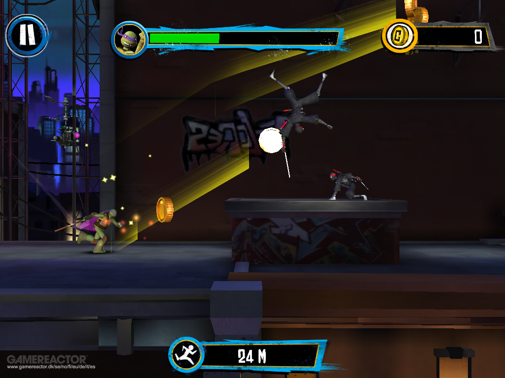 Teenage Mutant Ninja Turtles: Rooftop Run - Gamereactor JP