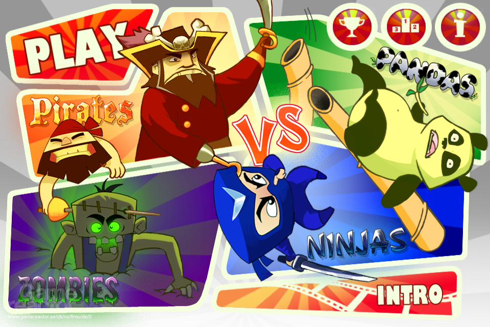 Pirates vs Ninjas vs Zombies vs Pandas - Gamereactor JP